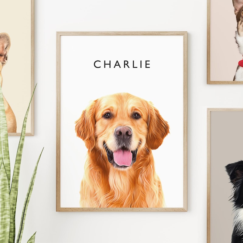 Digital Pet Portrait - Etsy