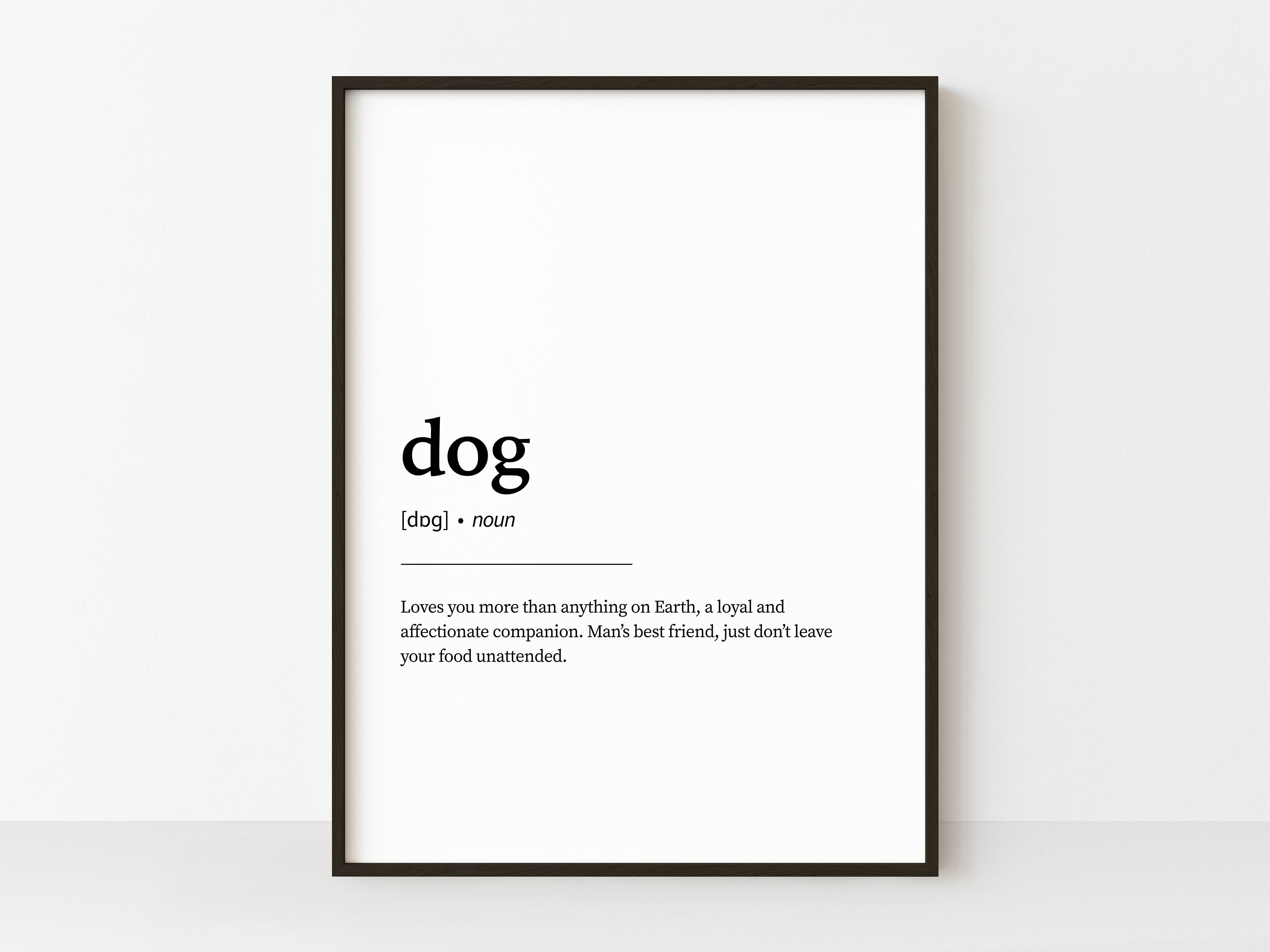 Dog Definition Print Dog Wall Art Pet Prints Dog Lover - Etsy