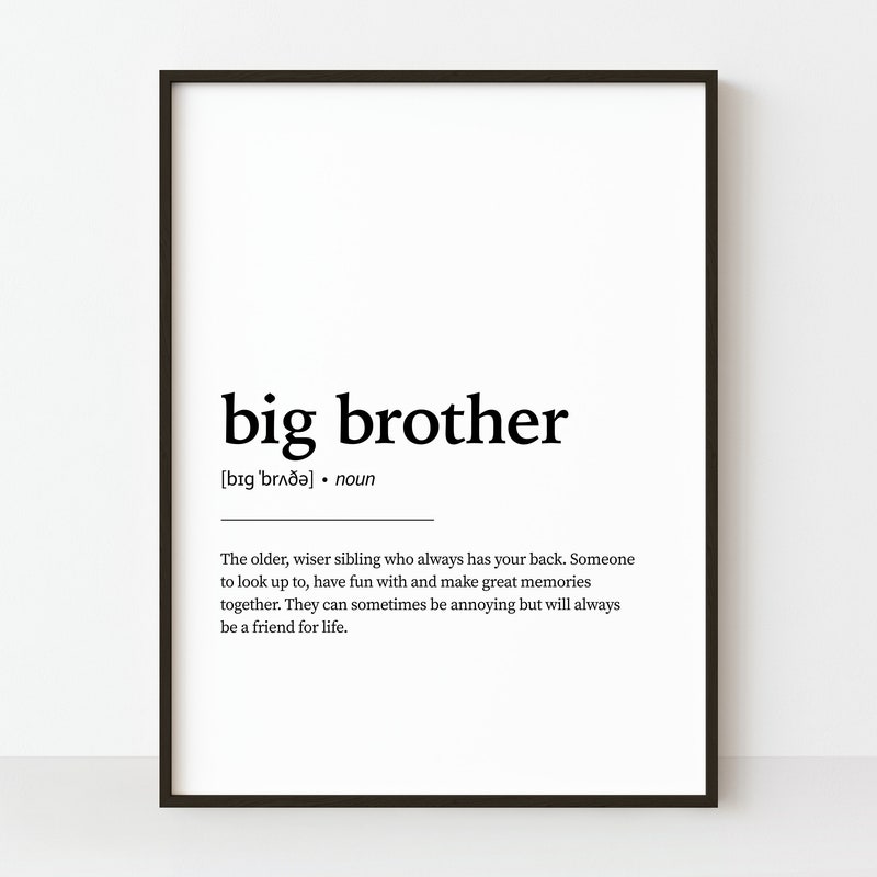 Brother Printable - Etsy