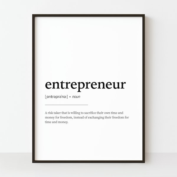 Entrepreneur Wall Art - Etsy