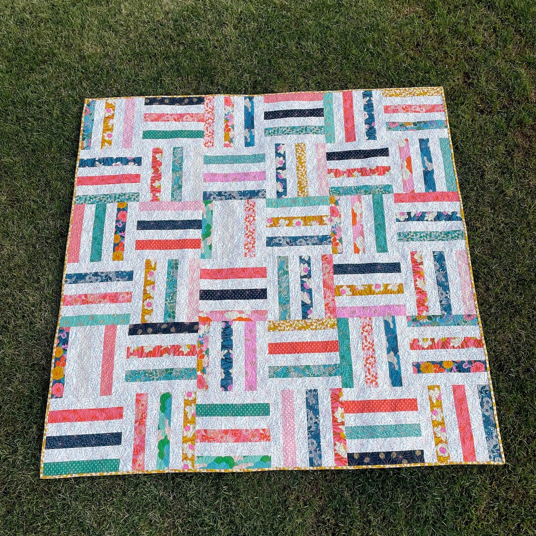 Joyful Stripes 2.0 Quilt Pattern - PDF Download - Fat Quarter Quilt ...