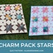 Charm Pack Stars Quilt Pattern - PDF Download - One Charm Pack Pattern ...