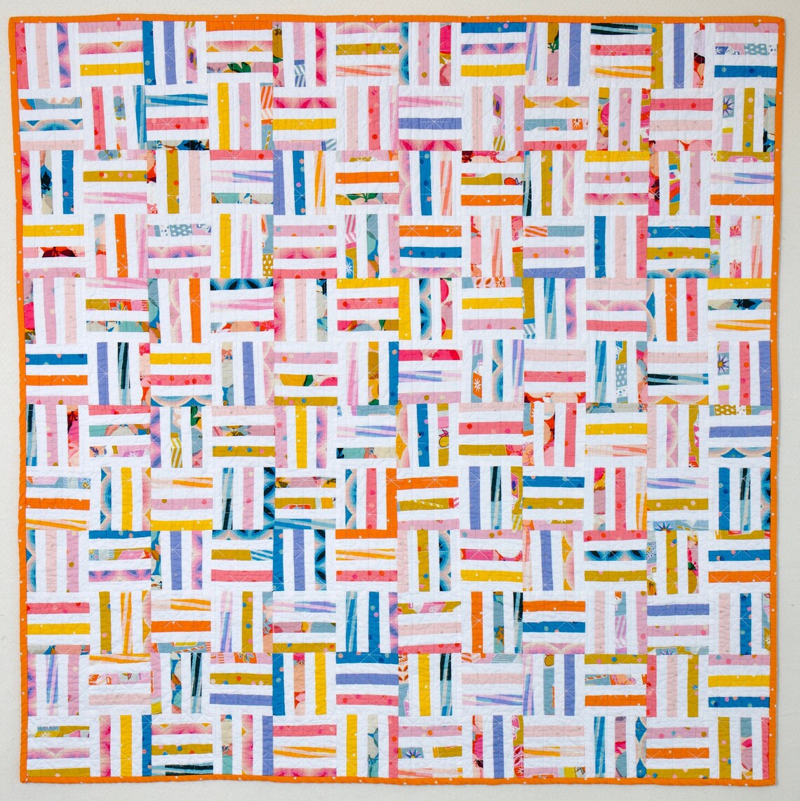 Joyful Stripes Quilt Pattern - PDF Download - Charm Pack Pattern ...