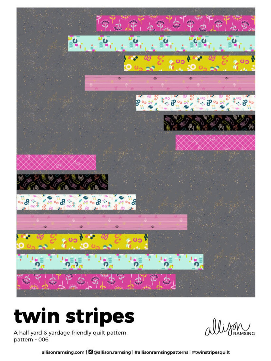Twin Stripes Quilt Pattern PDF Download | Etsy