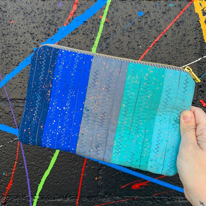 Color Swatches Zipper Pouch Pattern - PDF Download - Quilted Zipper ...
