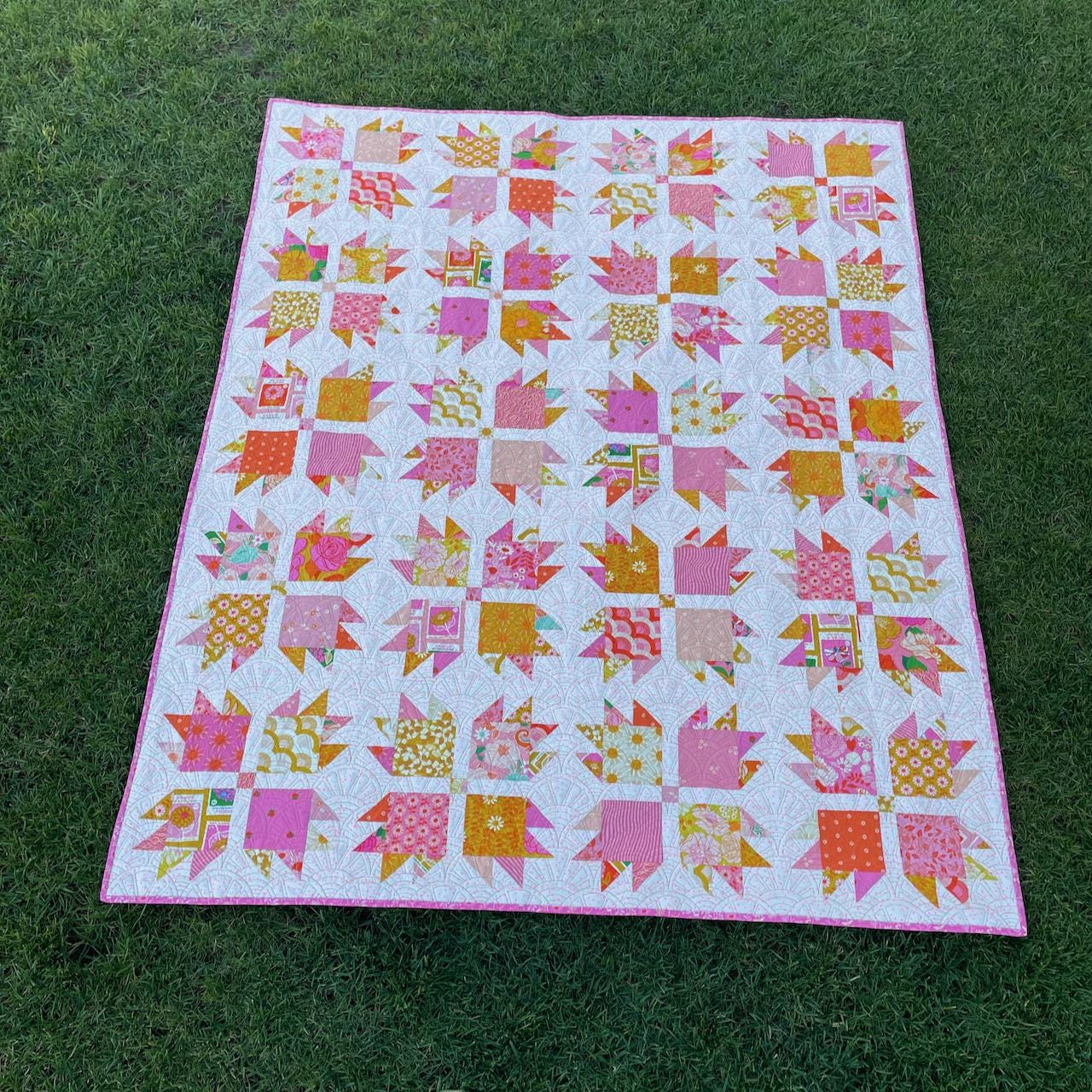 Charm Pack Bear Paw Quilt Pattern - PDF Download - Charm Pack Pattern ...