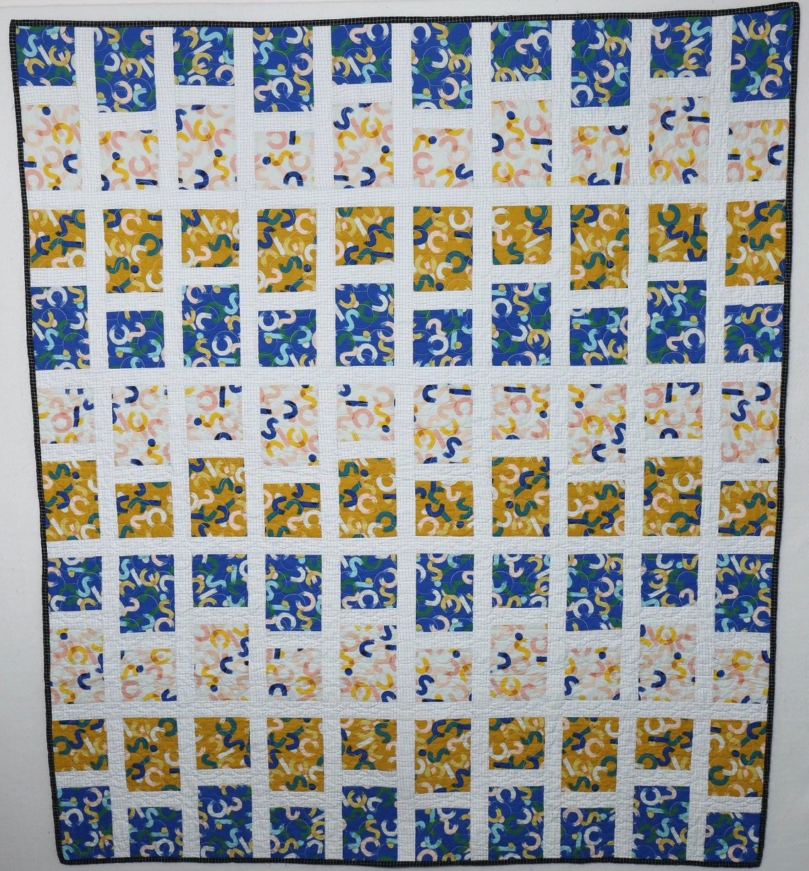 Bold Blocks Quilt Pattern - PDF Download - Yardage Quilt Pattern - Fat ...