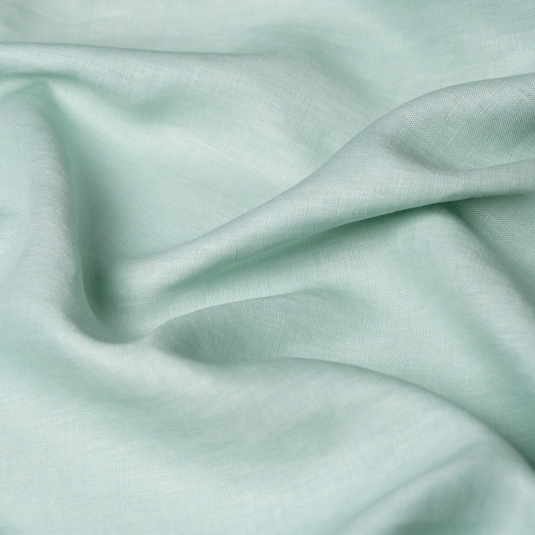 Pale Green Linen Fabric by the Yard, 100% Pure Linen Fabrics in Various ...