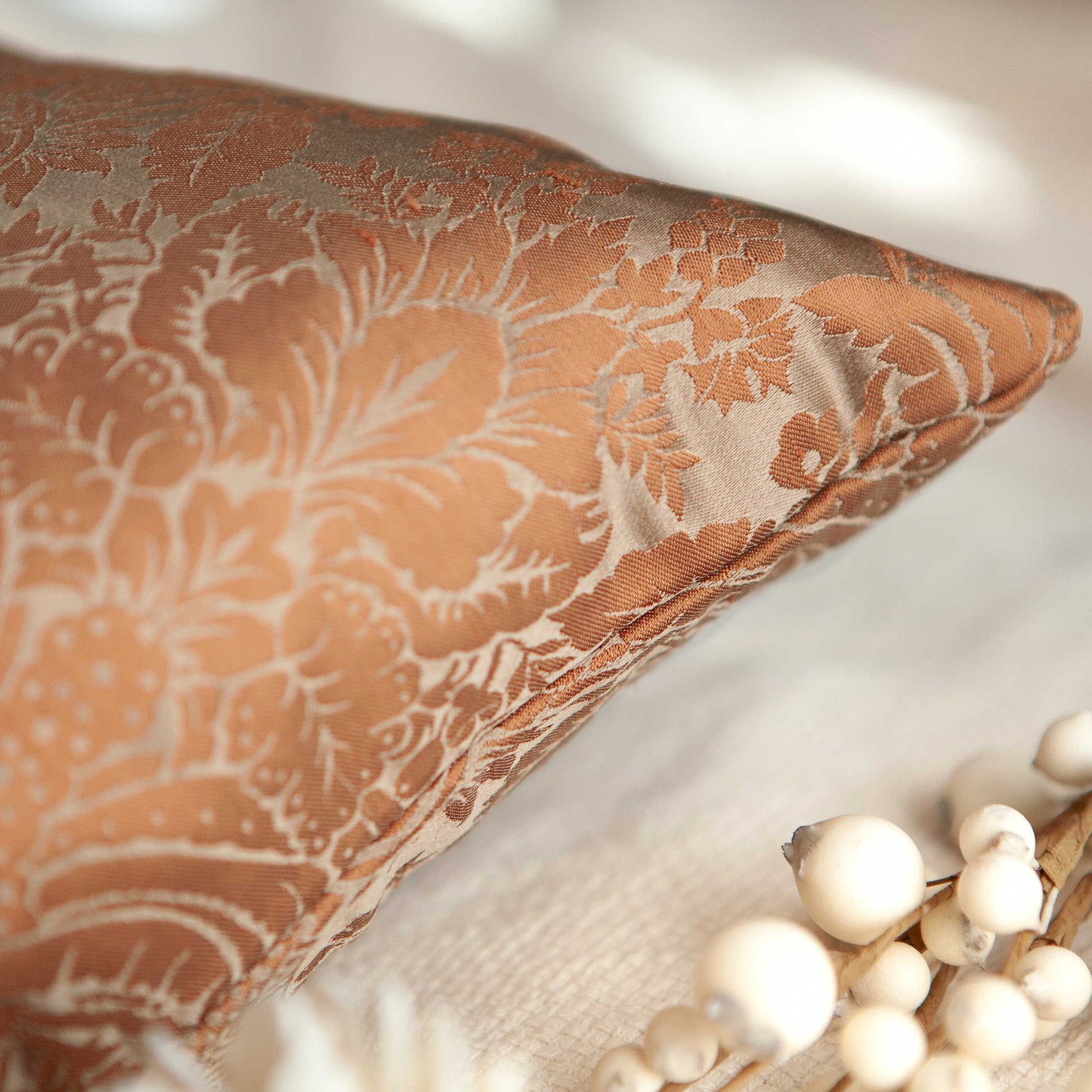 Cinnamon Bronze Pillow Throw Pillow Cover Decorative - Etsy