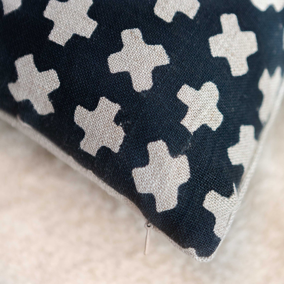 Bastideaux Bogo in Midnight, Decorative Designer Throw Pillow Covers ...