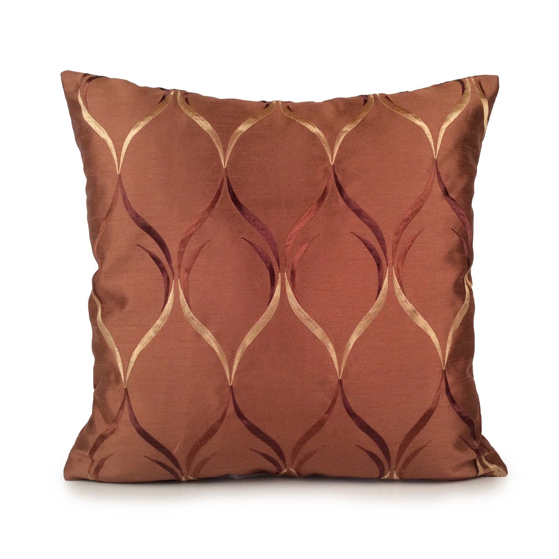 Cinnamon Copper Pillow Throw Pillow Covers Decorative Cover - Etsy