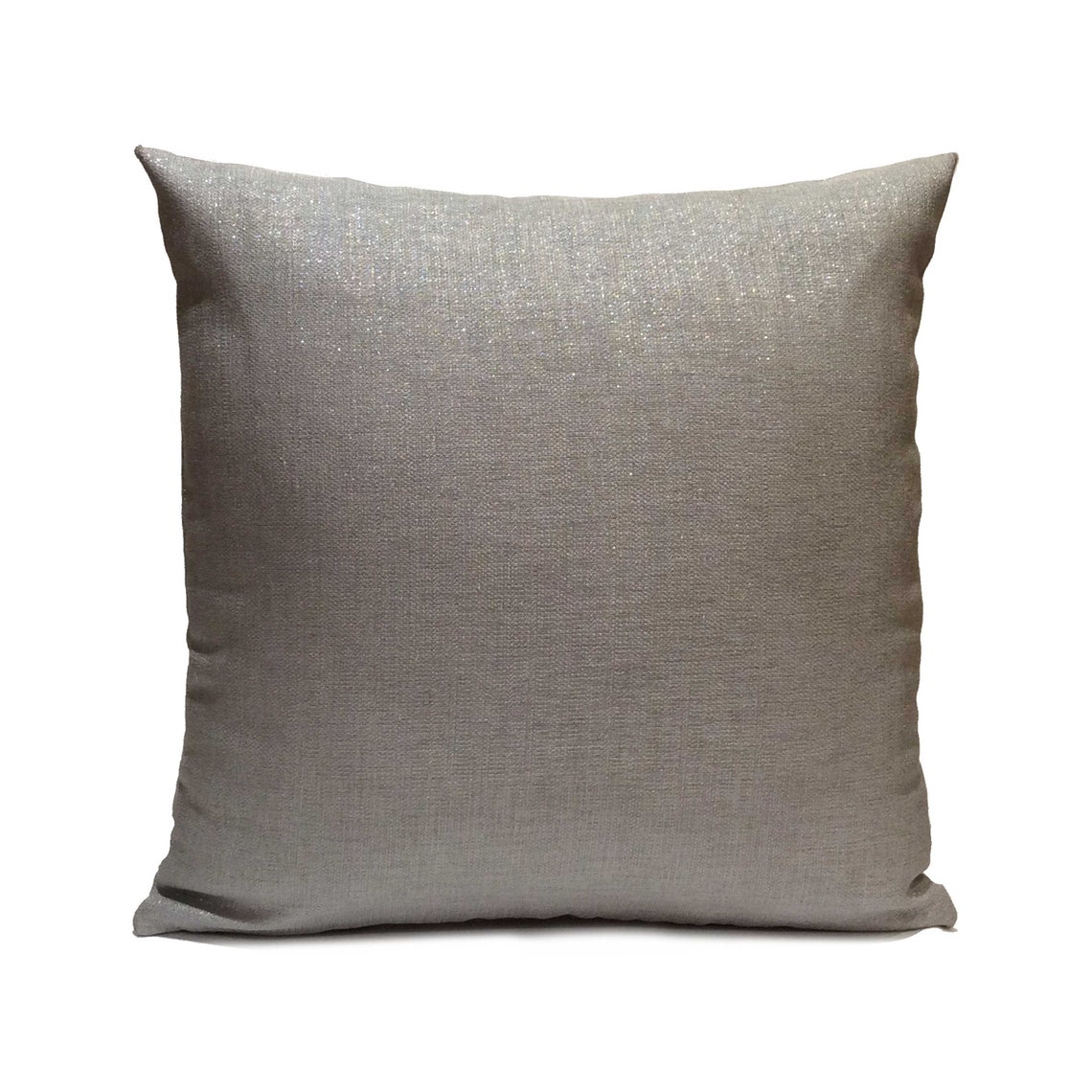 Silver Pillow, Throw Pillow Cover, Decorative Pillow Cover, Cushion ...