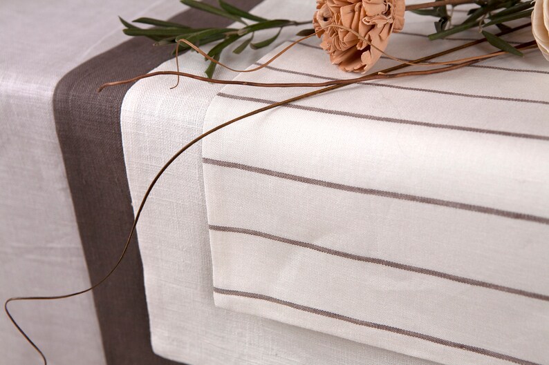 100% Linen Table Runner Handmade Washed Linen Table Runners - Etsy