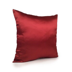 Solid Ruby Red Pillow, Throw Pillow Cover, Decorative Pillow Cover ...