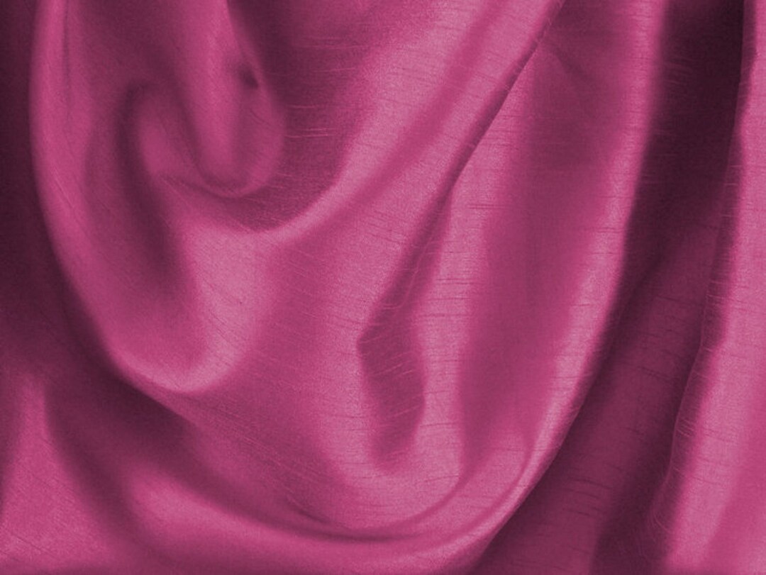 Hot Pink Silk Fabric, Trending Multi Purpose Silk Blend Fabric, Simple ...