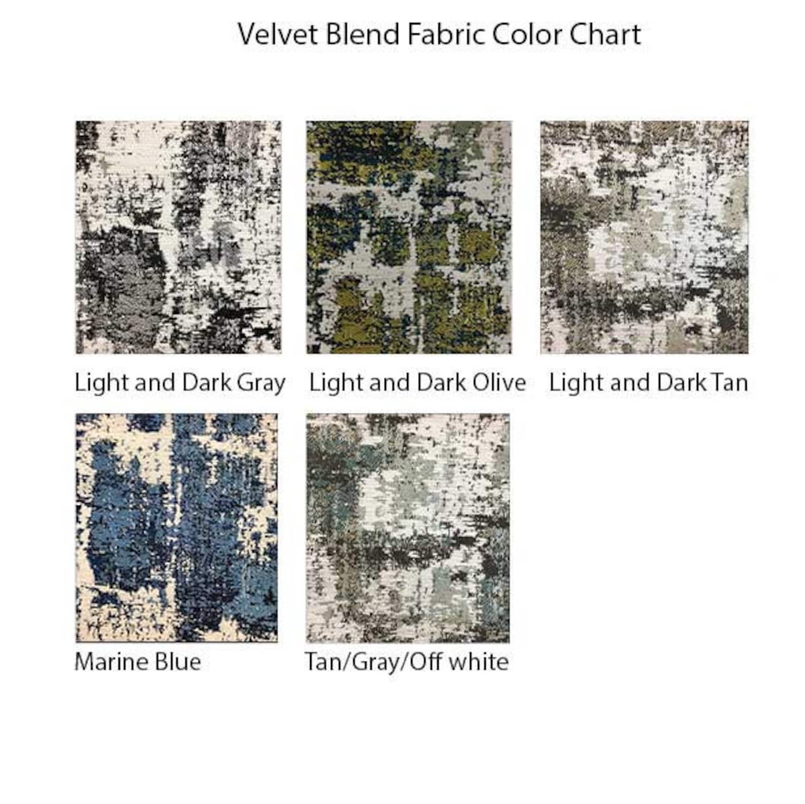 Light and Dark Olive Green/off White Velvet Fabric, Velvet Cotton Blend ...