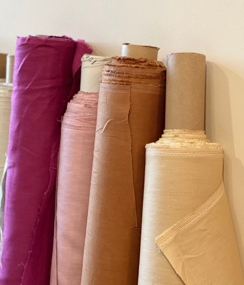 Natural Linen Oyster Fabric by the Yard 100% Pure Linen - Etsy