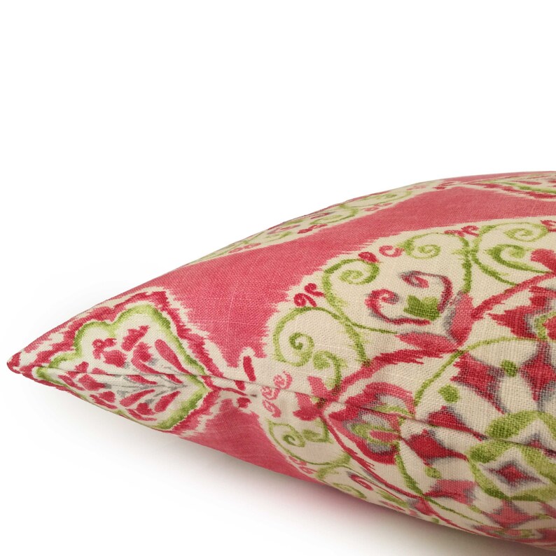 Dena Designs Mirage Medallion Pillow Pink and Green - Etsy