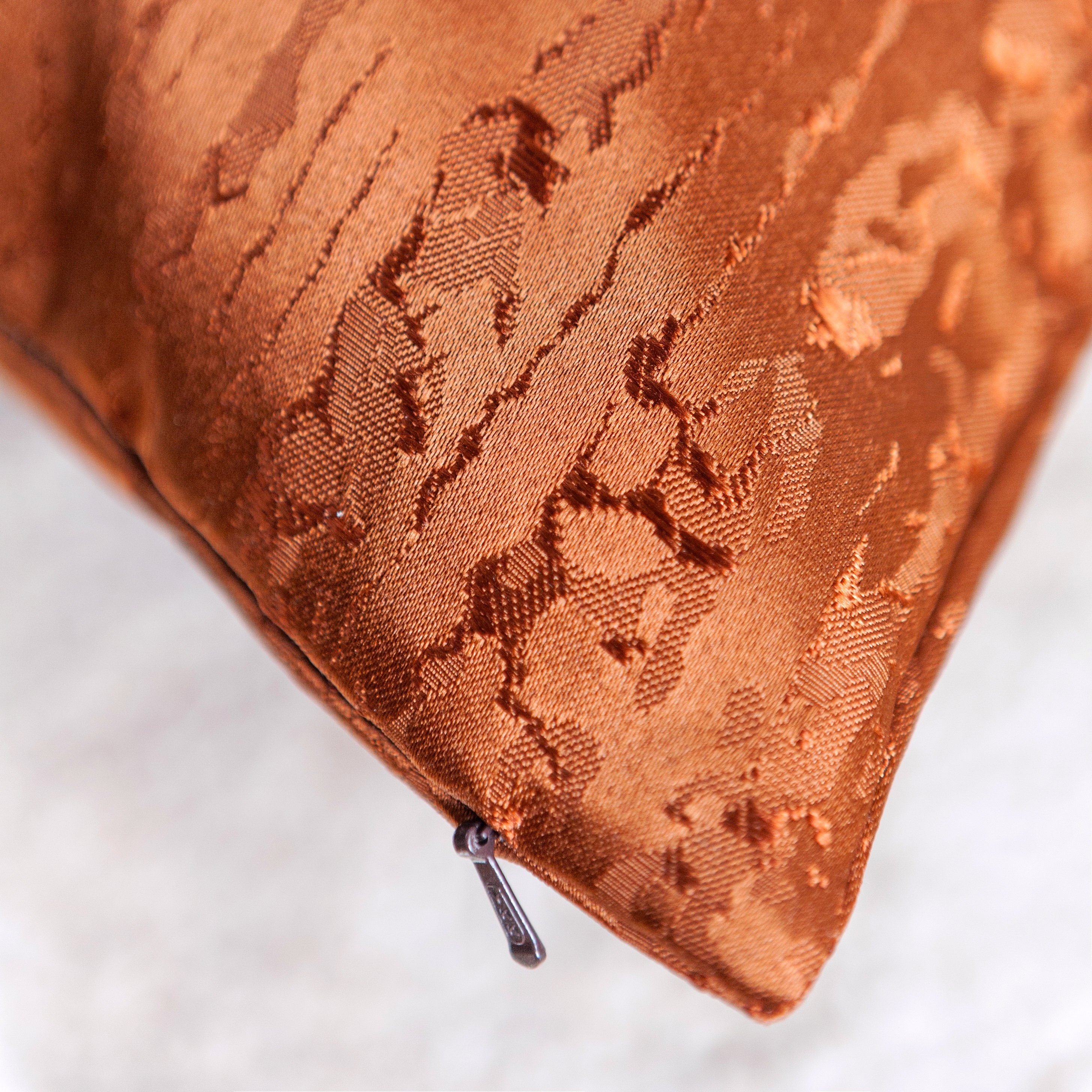 Cinnamon Copper Rust Boho Pillow, Modern Farmhouse Throw Pillow Cover ...