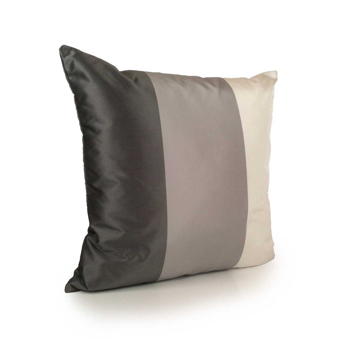 Charcoal, Light Grey, White Pillow, Custom Decorative Throw Pillow ...