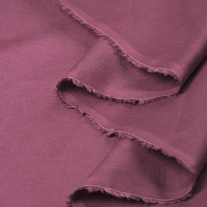Plum Linen Fabric by the Yard, 100% Pure Linen Fabrics in Colors, Eco ...
