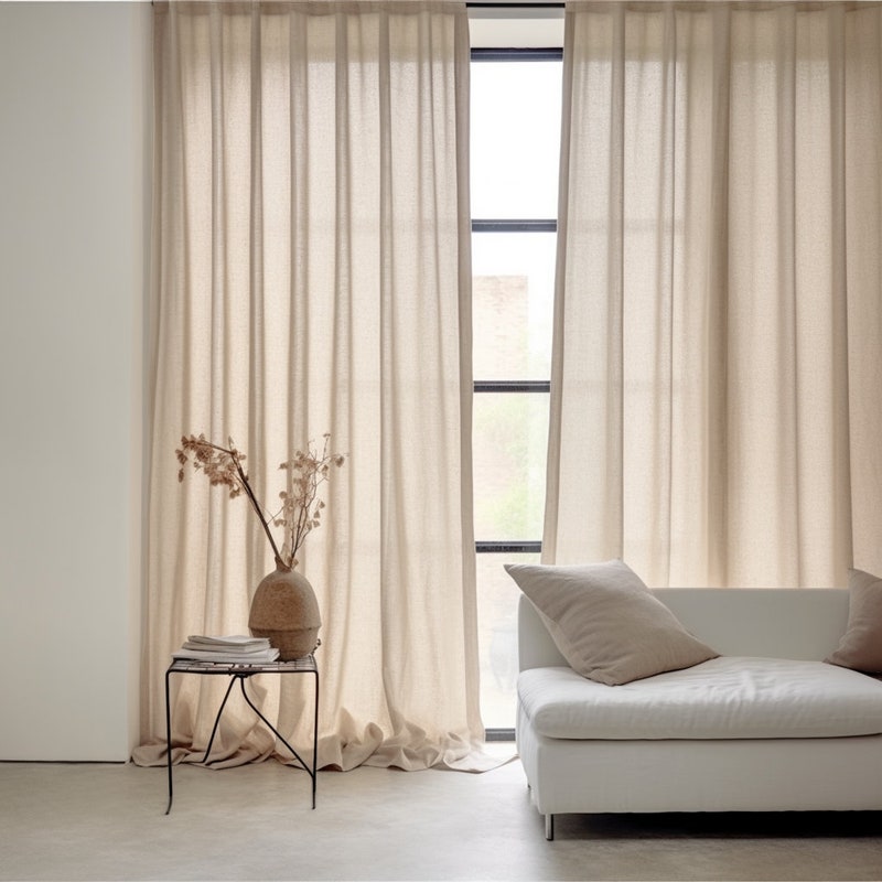 Linen Drapes - Etsy