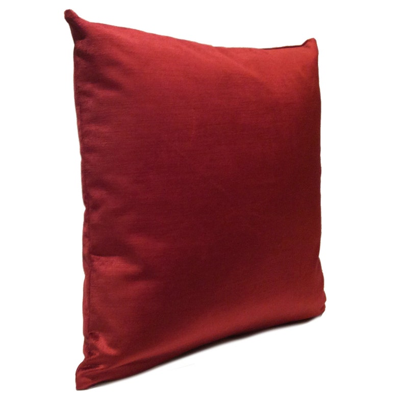 Deep Red Pillow Throw Pillow Cover Decorative Pillow Cover | Etsy