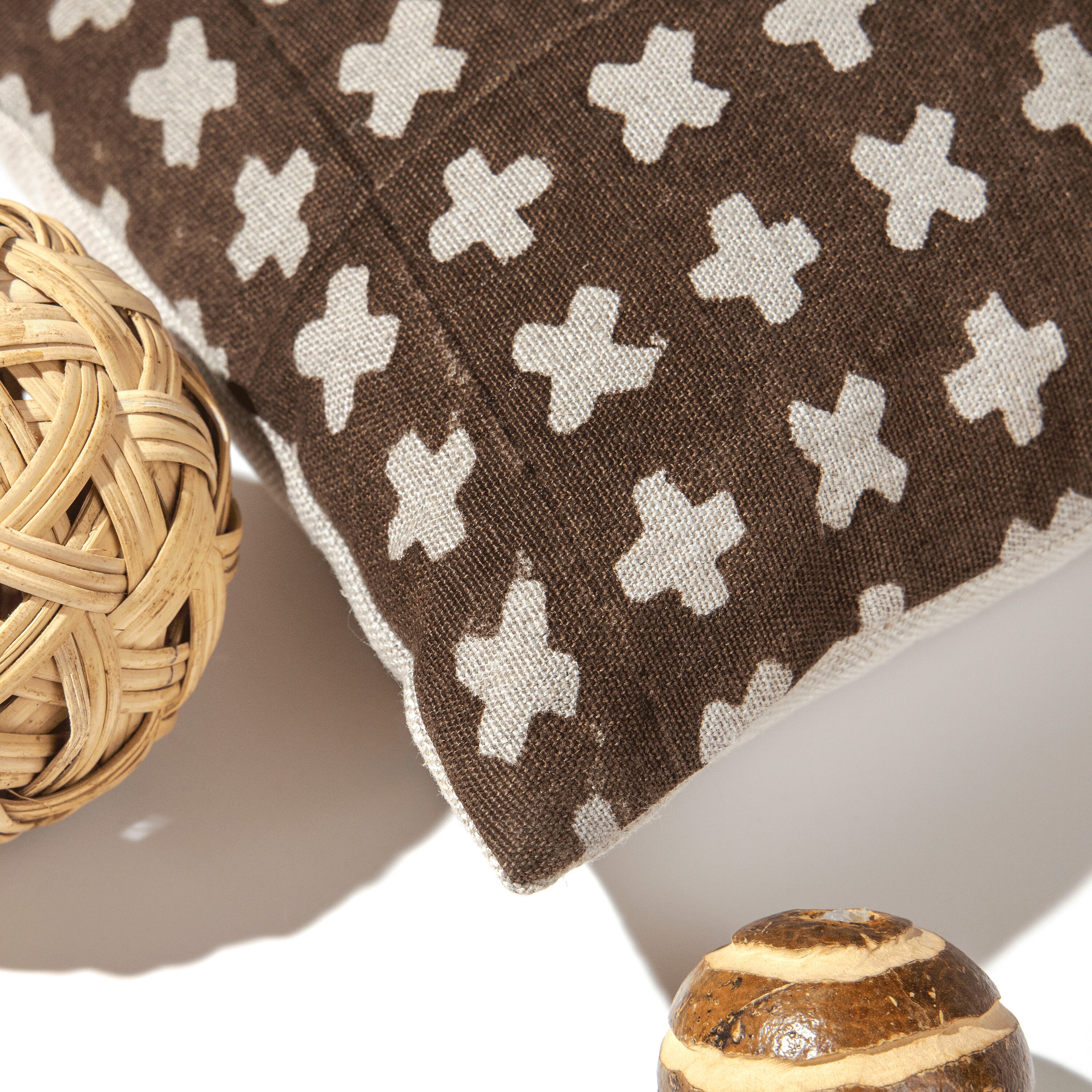 Bastideaux Bogo in Coffee Linen Pillow Cover, Decorative Designer ...