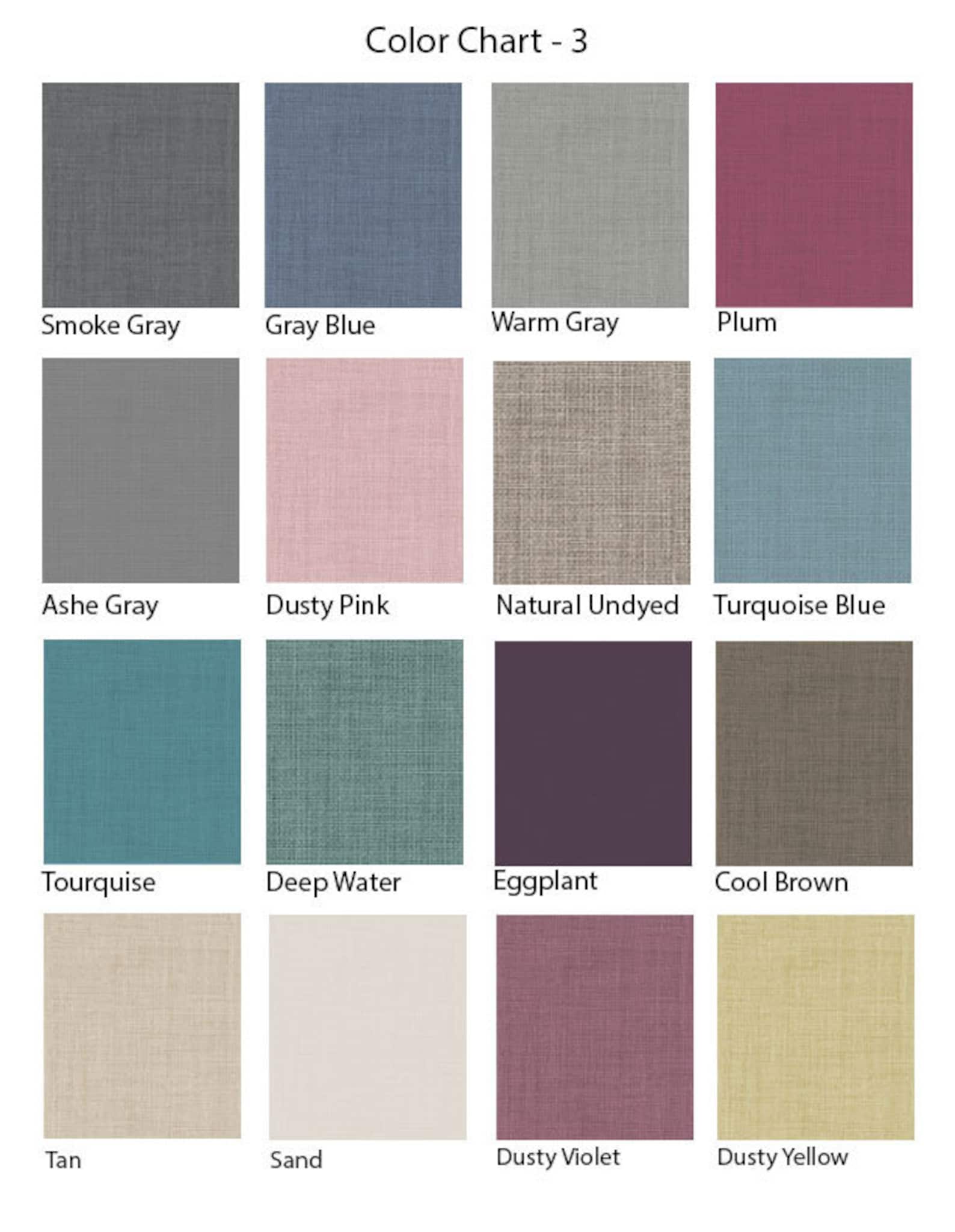 100% Linen Napkins, Multi-color Linen Napkins Sets of 2,4,6, Washed ...
