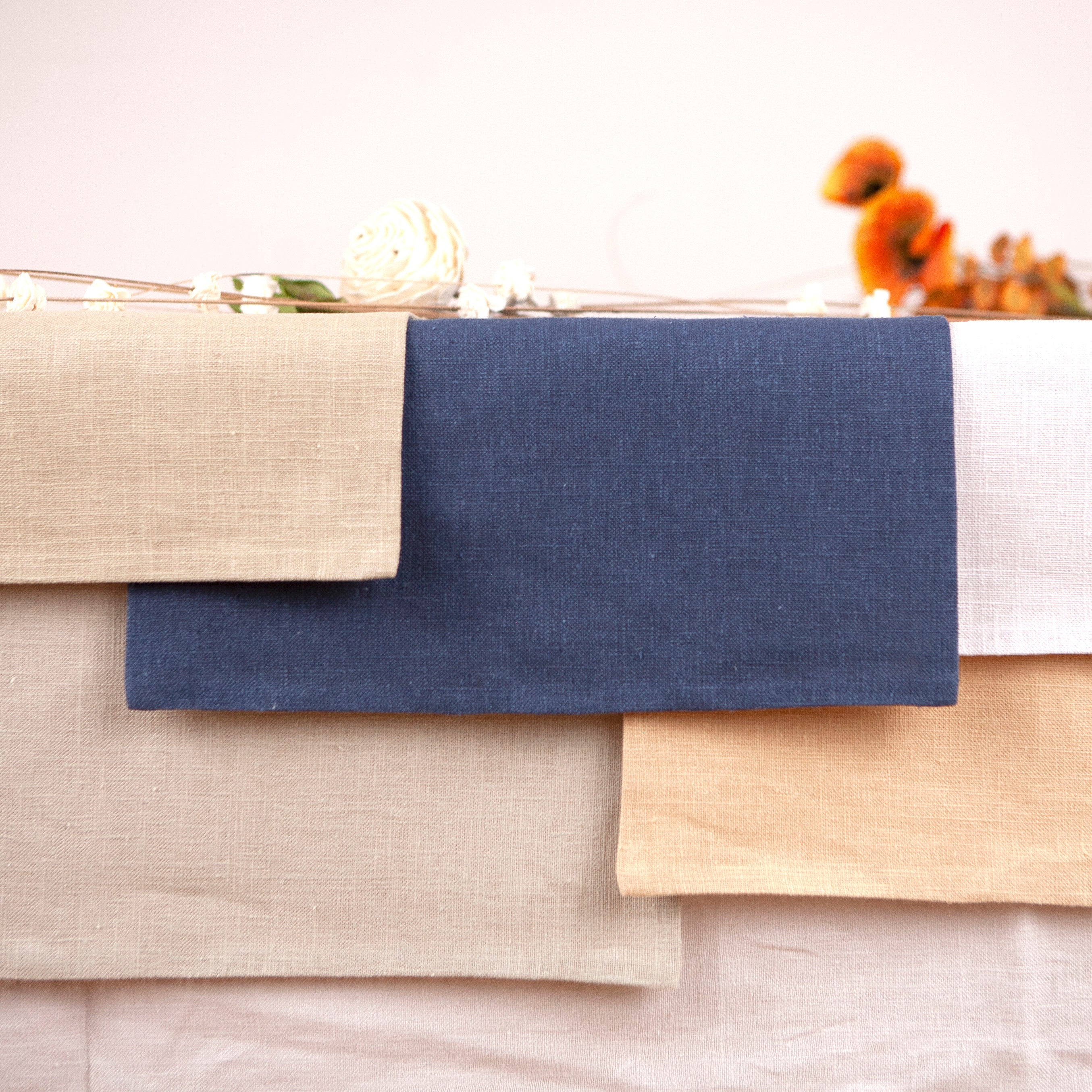 100% Linen Table Runner, Handmade Washed Linen Table Runners, Multi ...