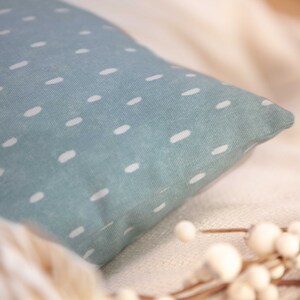 Cotton Dusty Blue Pattern Pillow, Linen Pillow Cover, Richloom Designer ...