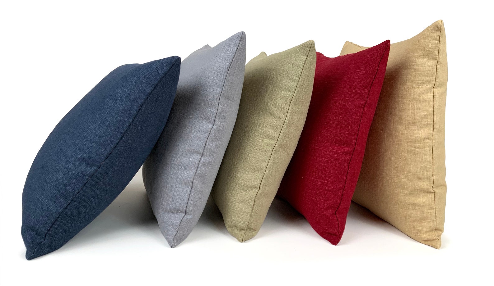Multi-color Linen Decorative Pillow Cover Natural Linen - Etsy