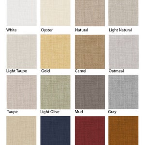 Natural Linen Sand Fabric by the Yard, 100% Linen Fabrics in Colors ...