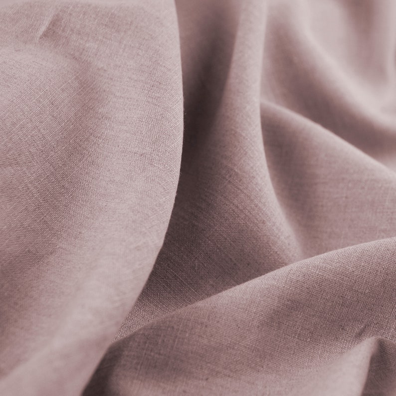 Natural Linen Dusty Pink Fabric by the Yard 100% Linen - Etsy