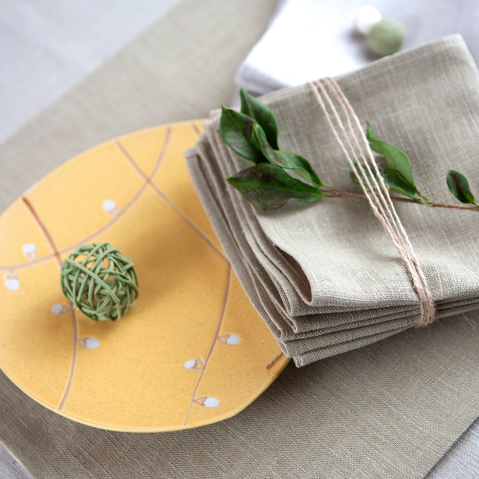 Linen Napkins Washed Linen Table Napkin Sets of 2 4 6 - Etsy