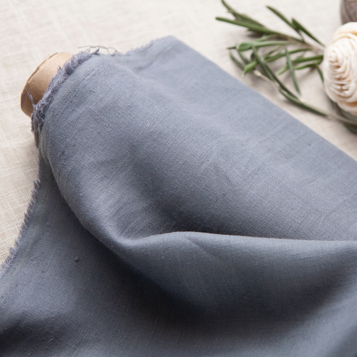 Plum Linen Fabric by the Yard 100% Pure Linen Fabrics in - Etsy