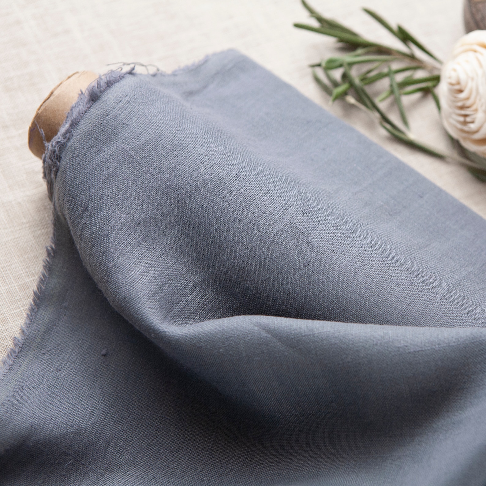 Natural Linen Fabric by the Yard 100% Pure Linen Fabrics in | Etsy