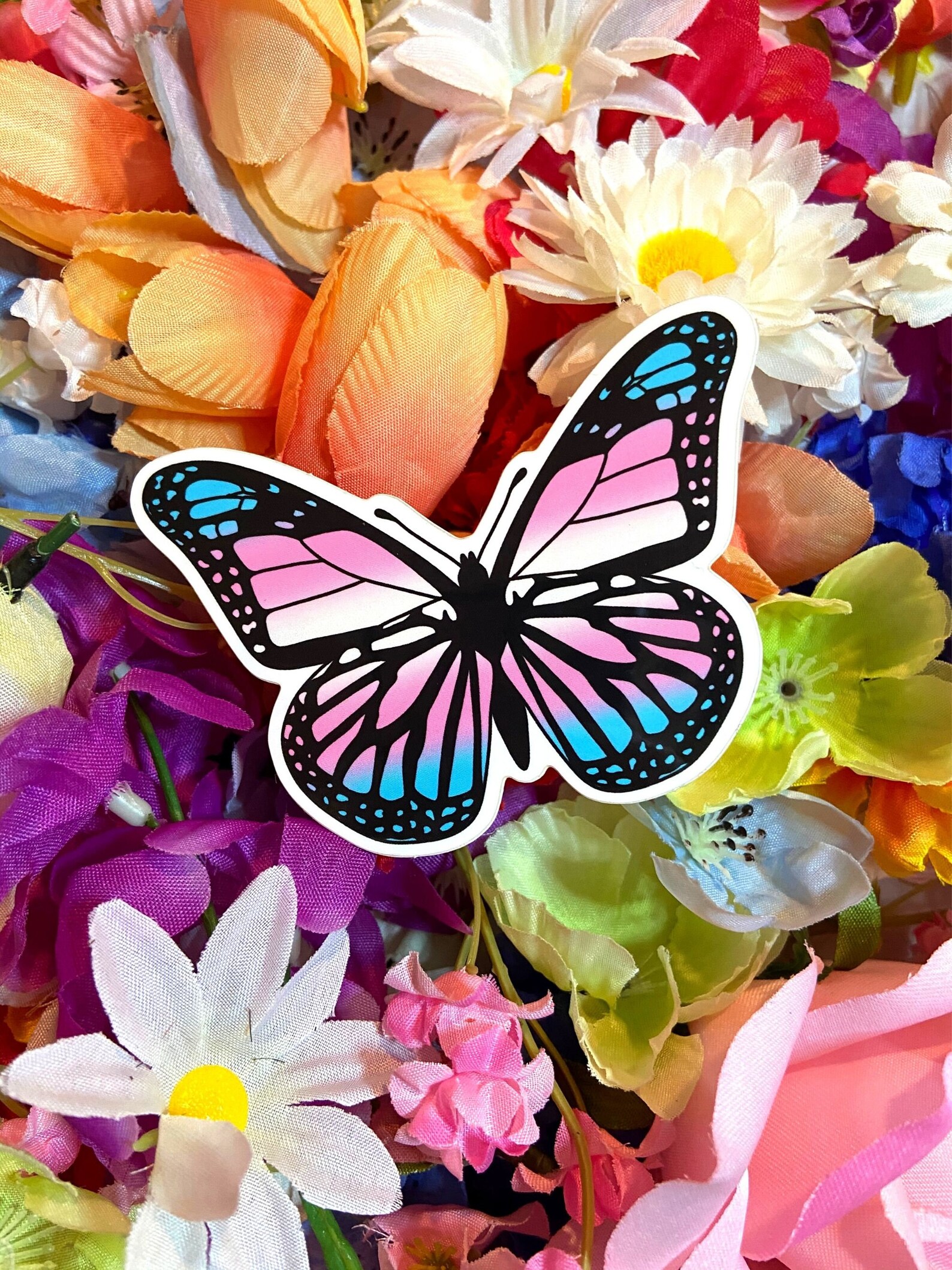 Transgender Butterfly Sticker | Etsy