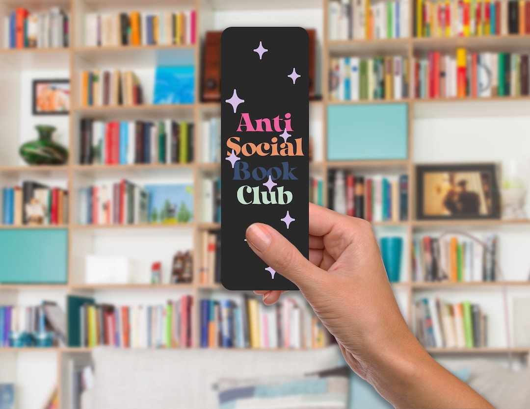 Anti Social Book Club Bookmarks - Etsy UK