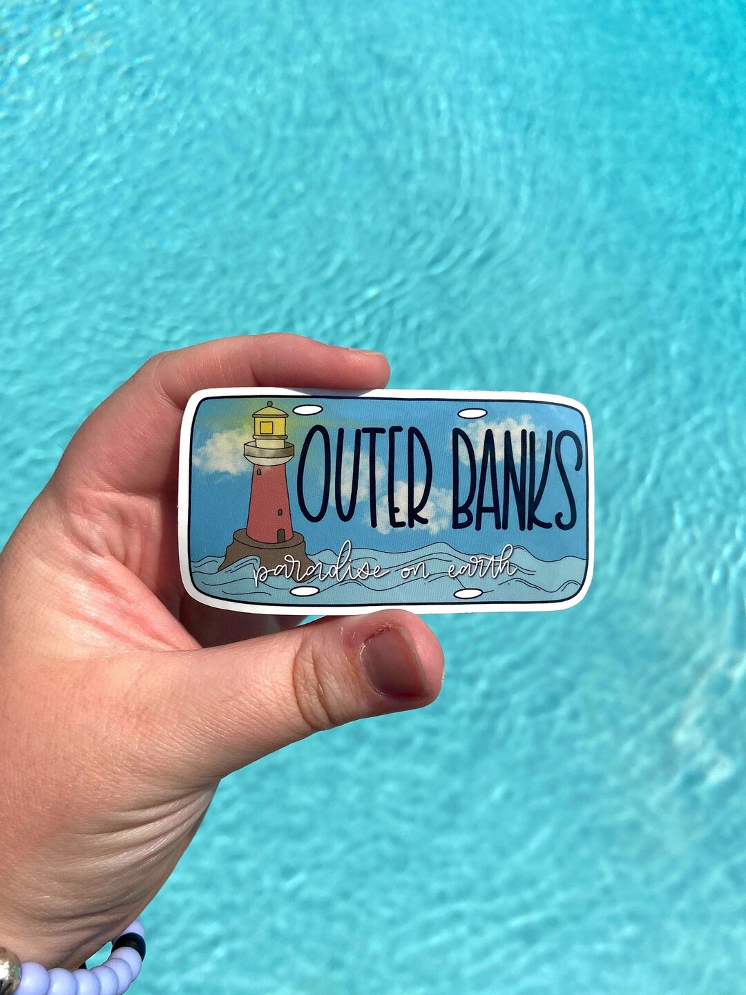 OBX License Plate Sticker - WATERPROOF - Etsy