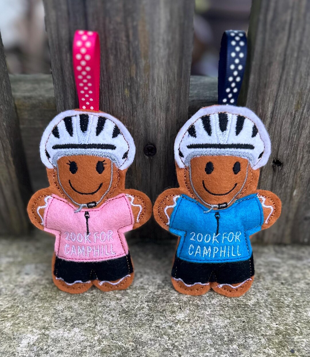 Personalised Felt Gingerbread Cyclist Gift / Sportive / MTB / London to ...