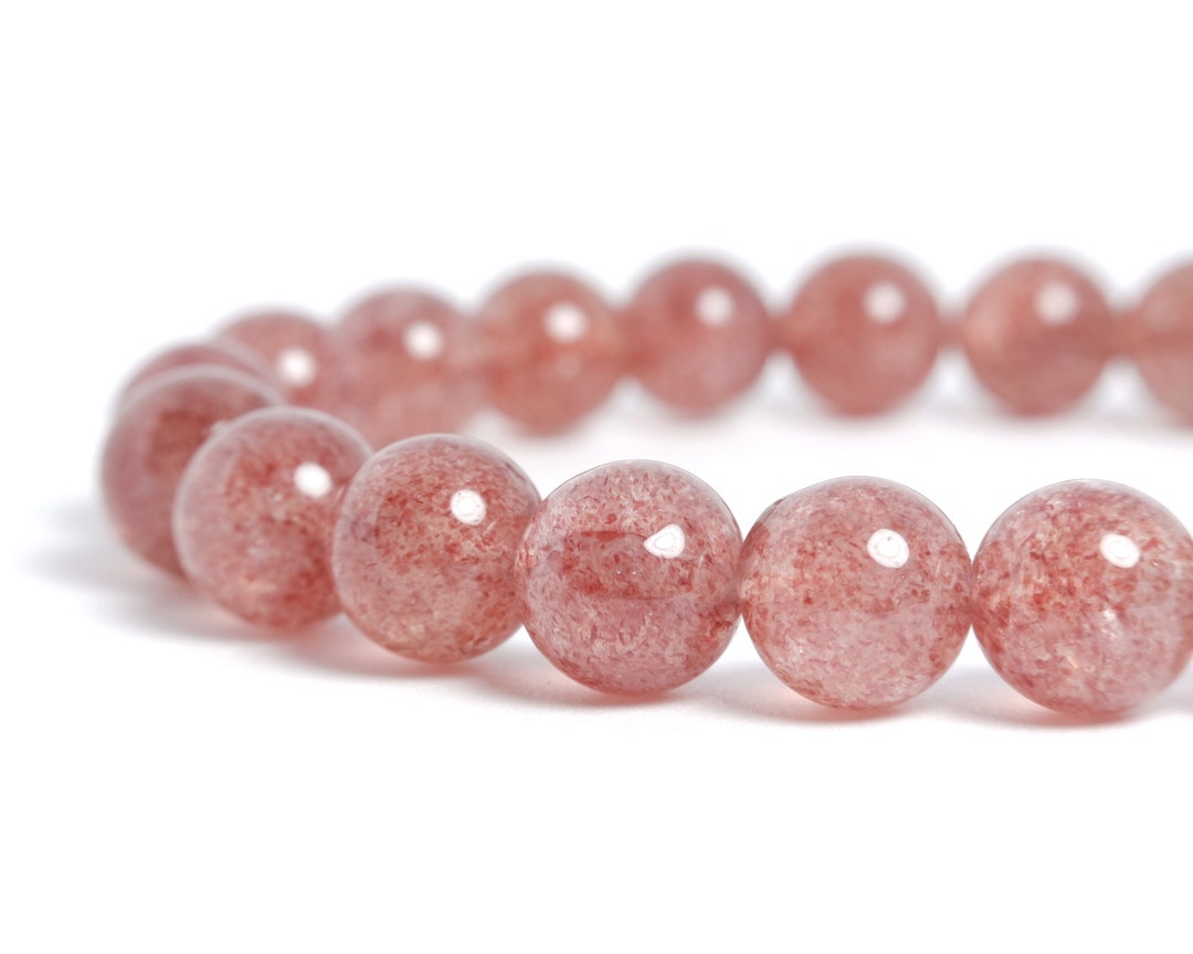 8mm Pink Epidote in Quartz Stretch Bracelet - Etsy
