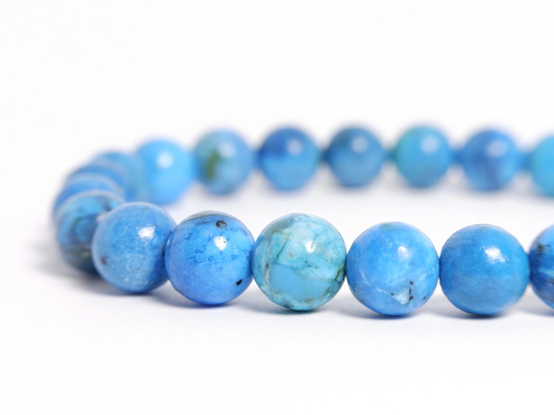 8mm Blue Opal common Opal Stretch Bracelet - Etsy