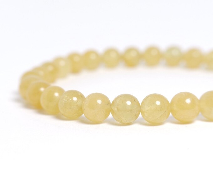 6mm Heliodor (brazil) Yellow Beryl Stretch Bracelet - Etsy