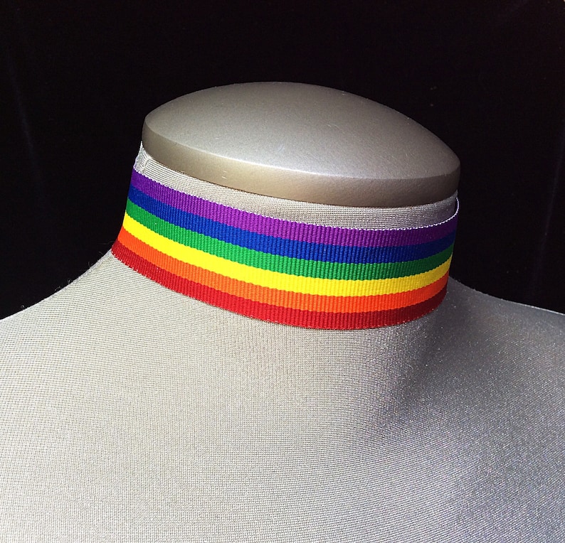 Gay Pride Jewelry Gay Pride Necklace Rainbow Choker Pride - Etsy
