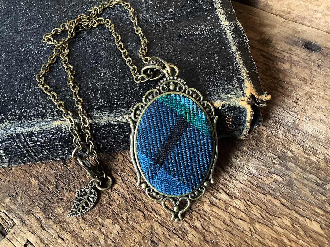 Graham Tartan, Graham Tartan Fabric, Tartan Pendant, Tartan Jewelry ...