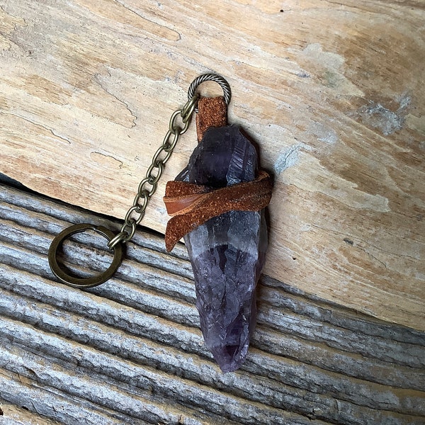 Gemstone Keychain - Etsy