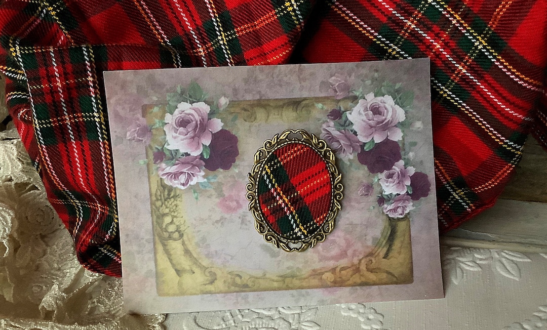 Tartan, Pendant, Tartan Fabric, Tartan Pin, Royal Stewart Tartan ...