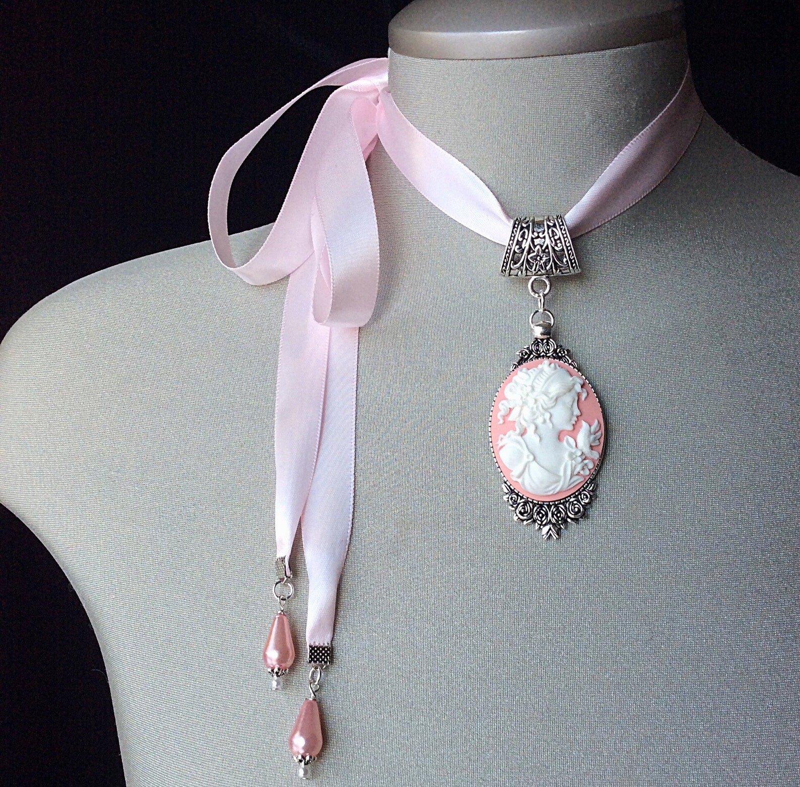 Collier camée tour de cou camée bijoux camée camée vintage - Etsy France