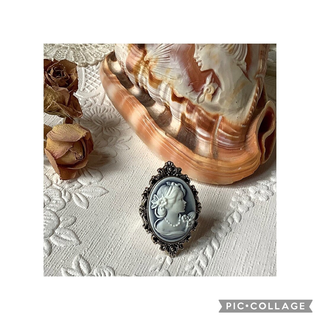 Vintage Cameo Ring, Cameo Ring, Vintage Cameo, Silver Cameo Ring ...
